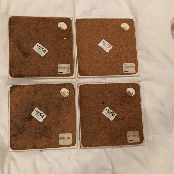 Coca Cola | Kitchen | Cocacola Tile Trivets 4 Wall Hanging Tiles ...